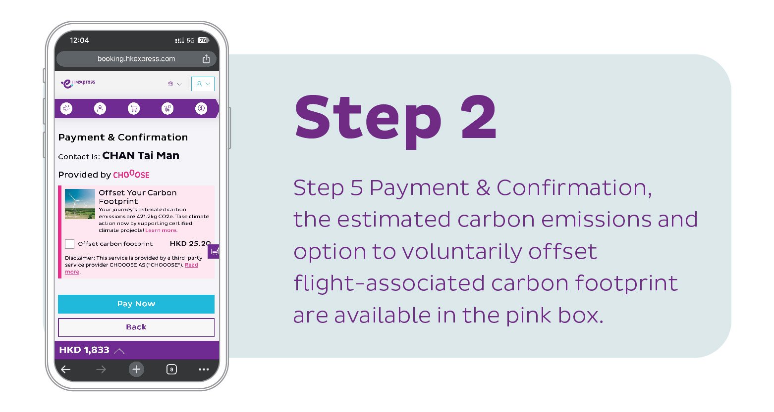 Customer Carbon Offset Programme - HK Express