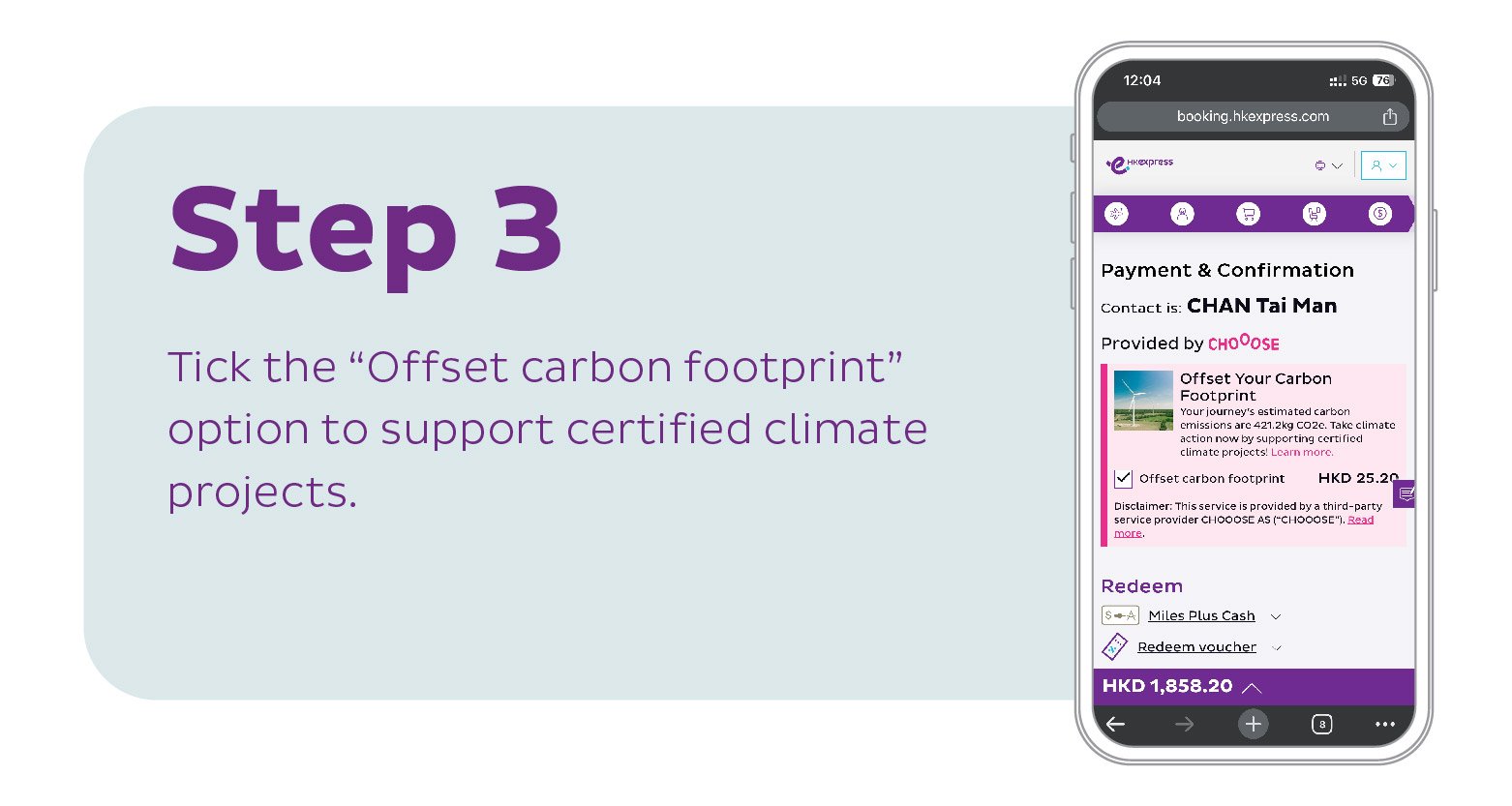 Customer Carbon Offset Programme - HK Express