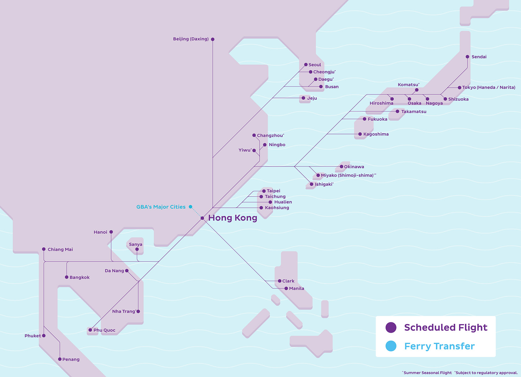Route Map - HK Express