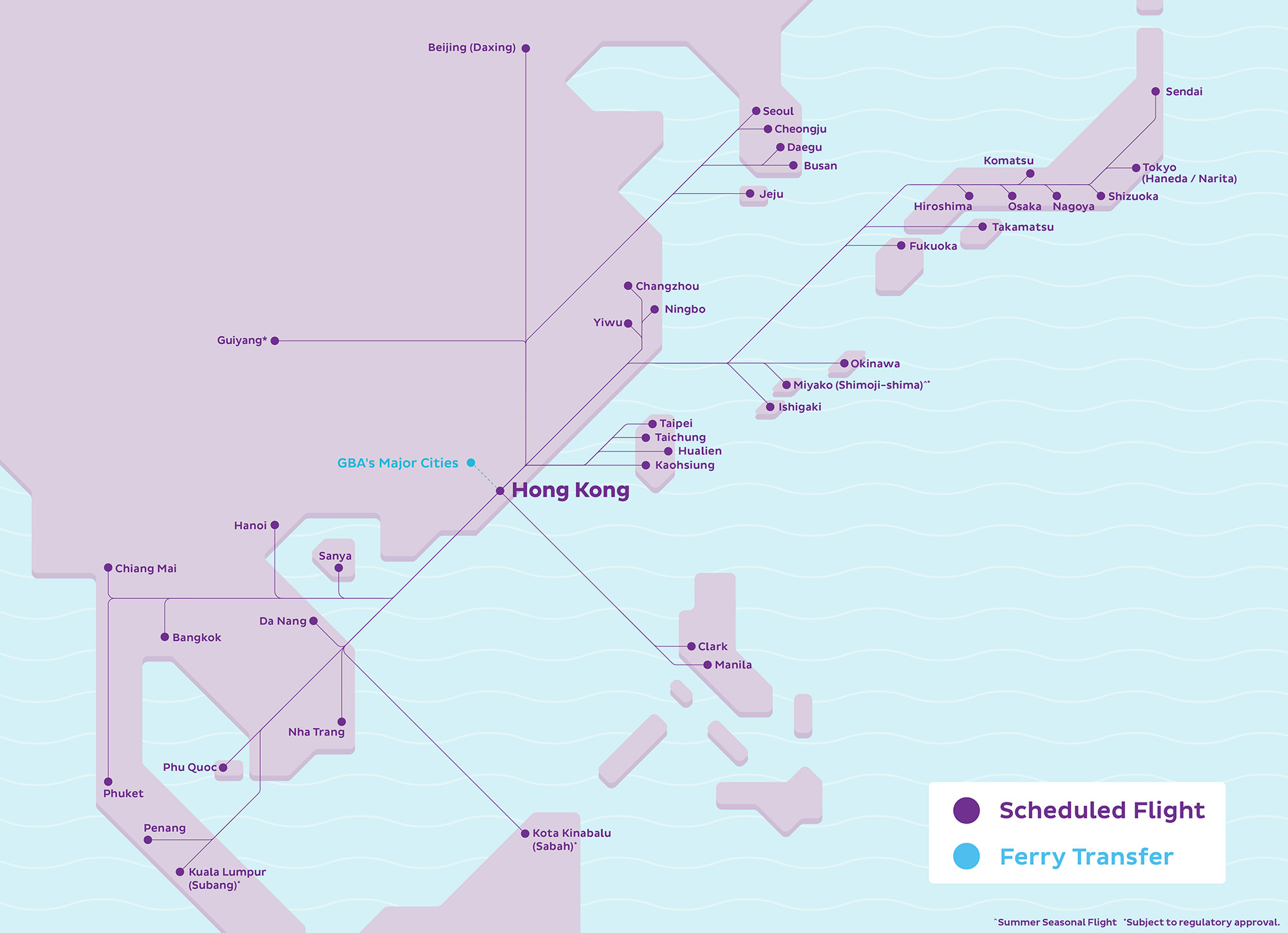 Route Map - HK Express