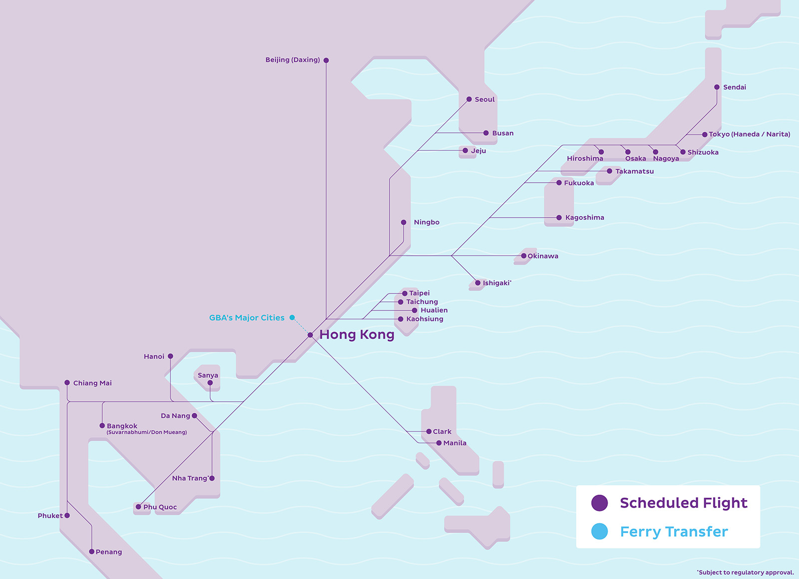 Route Map - HK Express