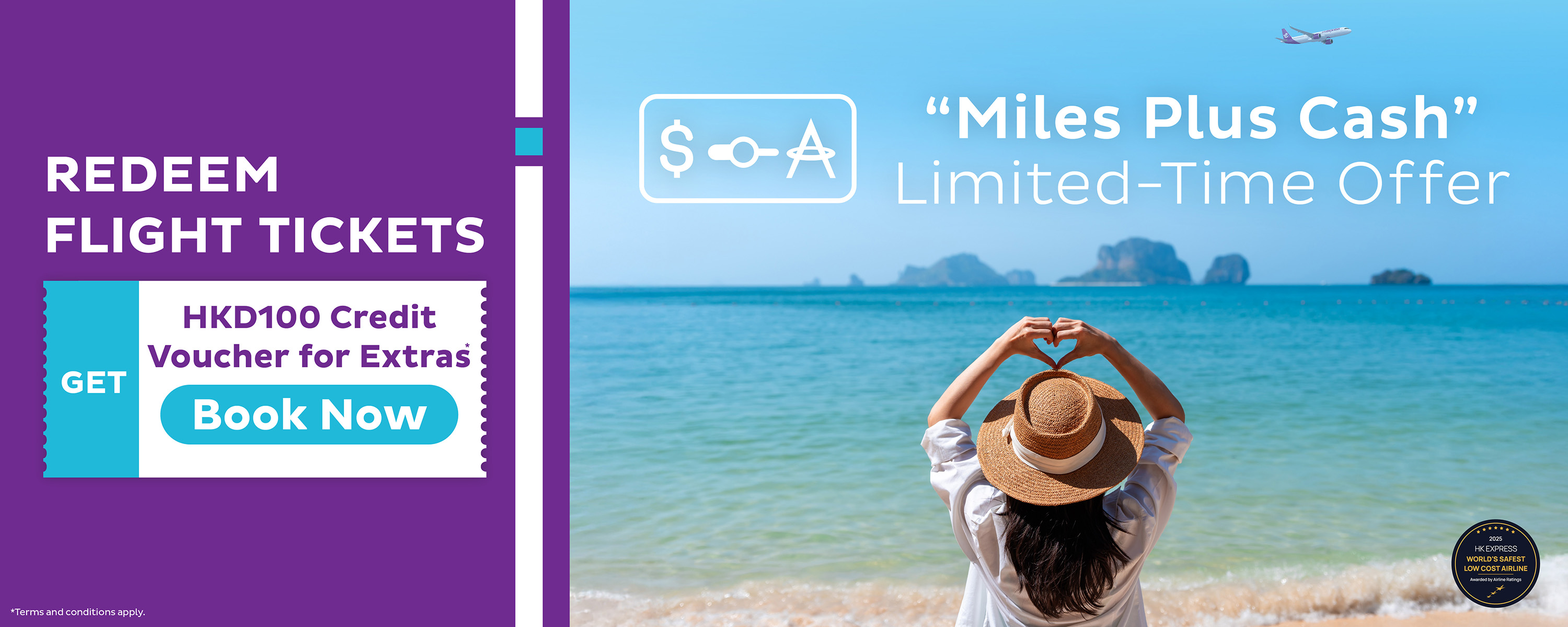 Cathay Member "Miles Plus Cash" Redemption Offer - HK Express