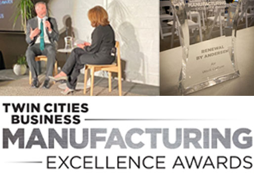 Renewal Honored for Manufacturing Excellence | Andersen Windows