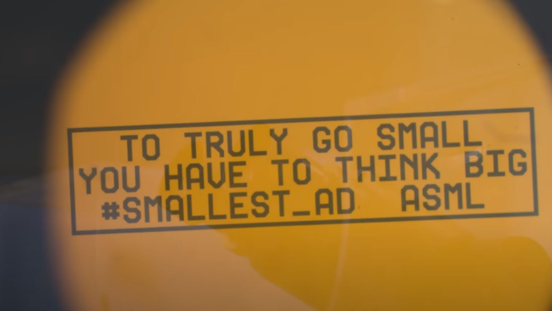 ASML sets Guinness World Record for smallest ad - Stories | ASML