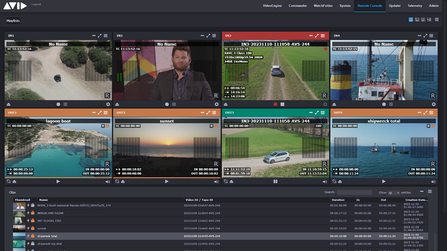 Avid | Stream Io next Gen Ingest and Playout Software