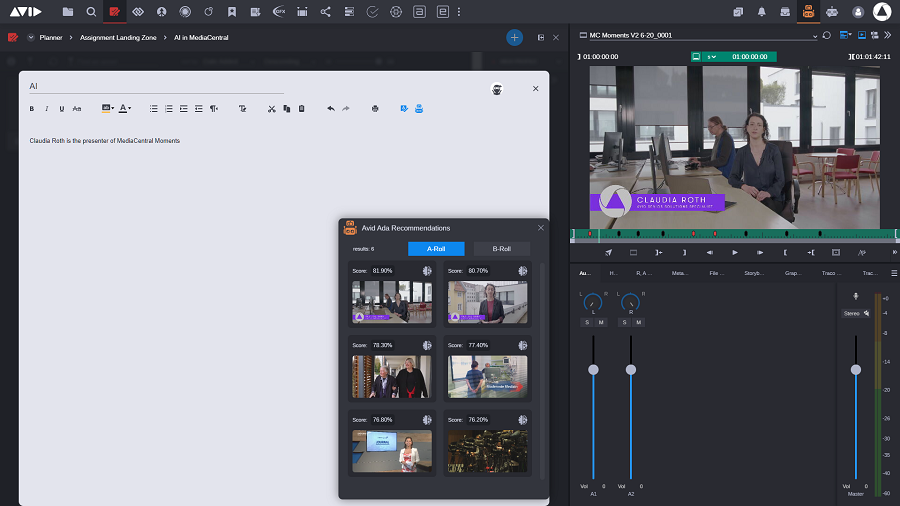 Avid AI Developments and Applying them featured at EBU Event