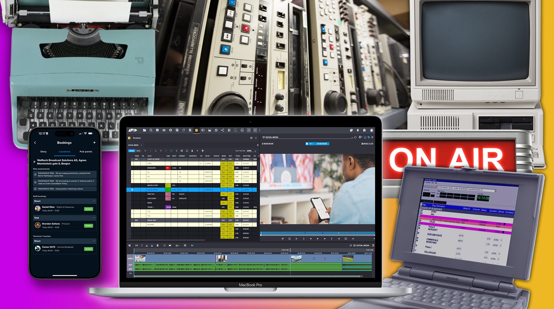 Avid History in Broadcast, Social, and Online News