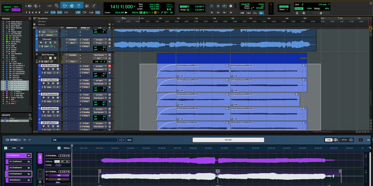 Waves Sync Vx ARA support in Pro Tools 2025.6