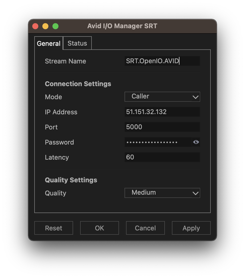 Set Up SRT Output in Media Composer - Avid Resource Center