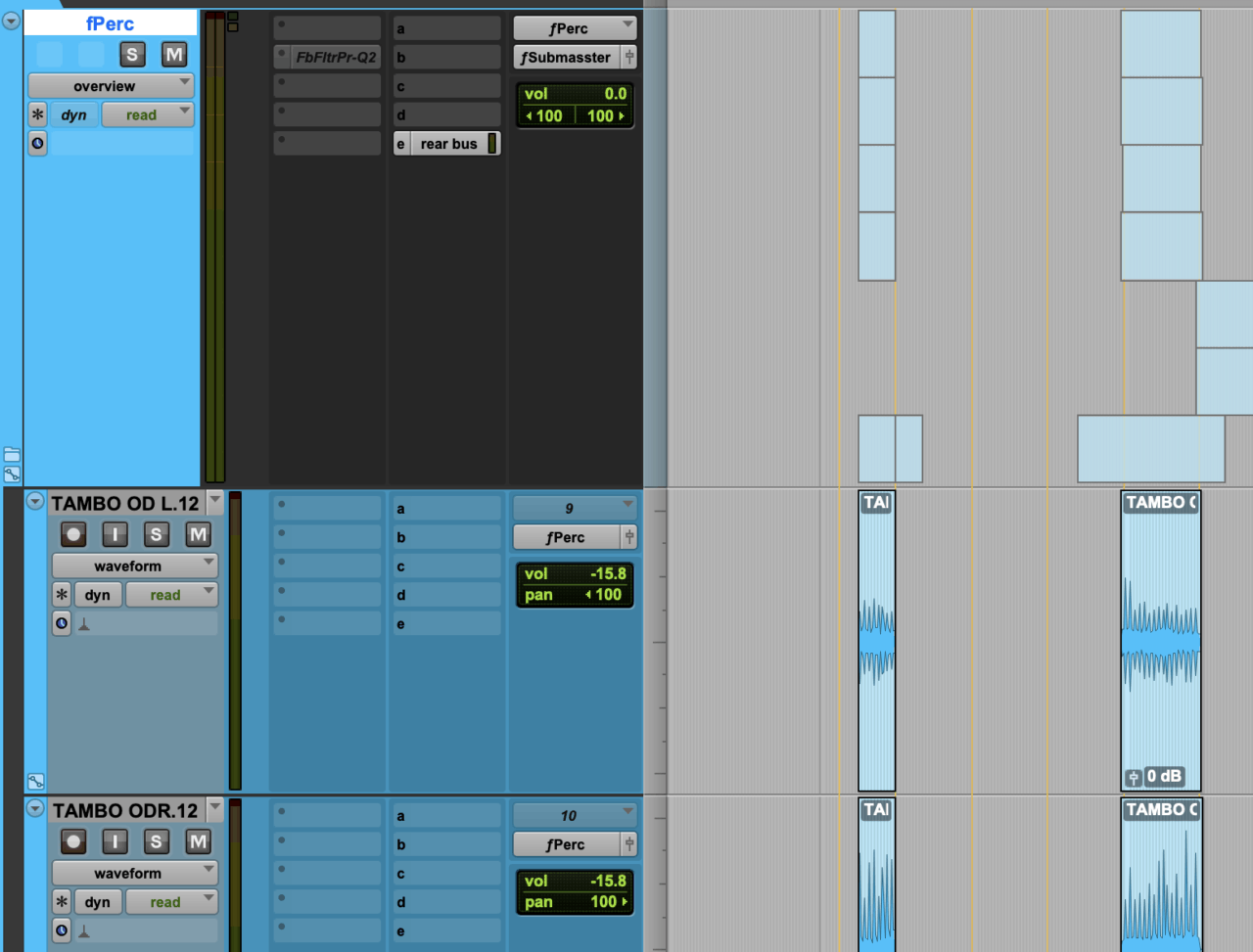 Pro Tools Folder Tracks for Music Production