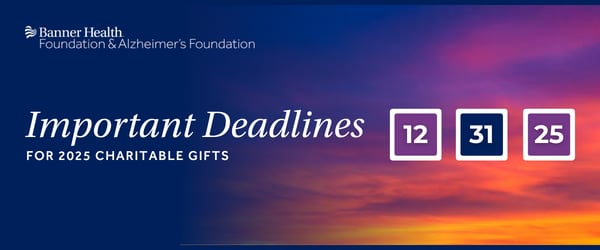 Important year-end giving deadlines