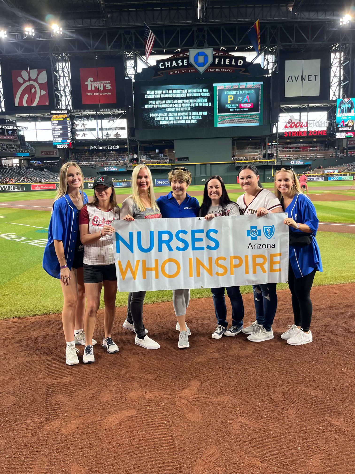 Nurses Who Inspire Recognized at Diamondbacks Game