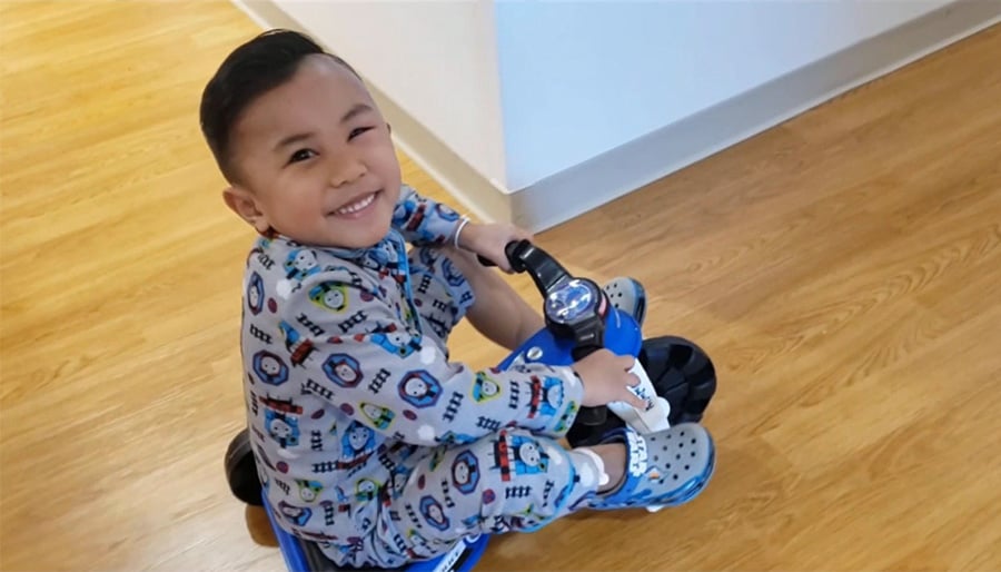 Kyu heads home after brain surgery | Children's Wisconsin