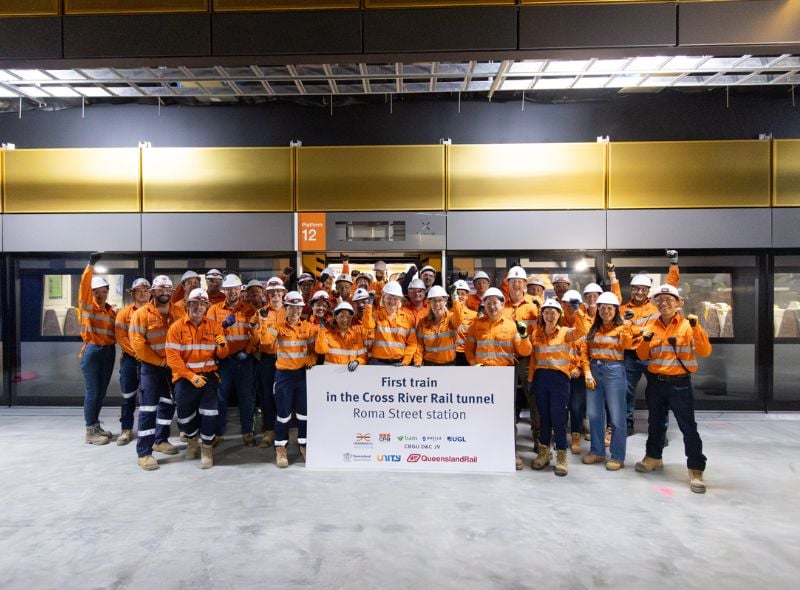 First train enters Cross River Rail tunnels