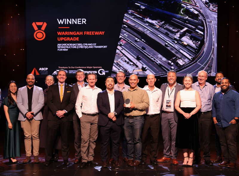 Warringah Freeway Upgrade wins major concrete paving award