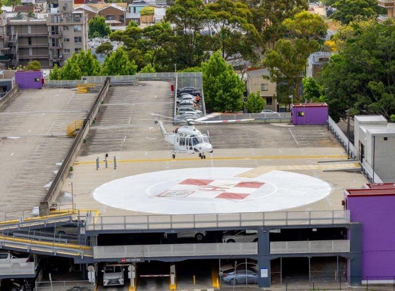 RPA's new temporary helipad takes off