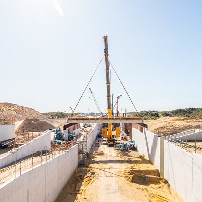 Milestone achieved: Pre-cast beams installed for Brindabella bridge as ...