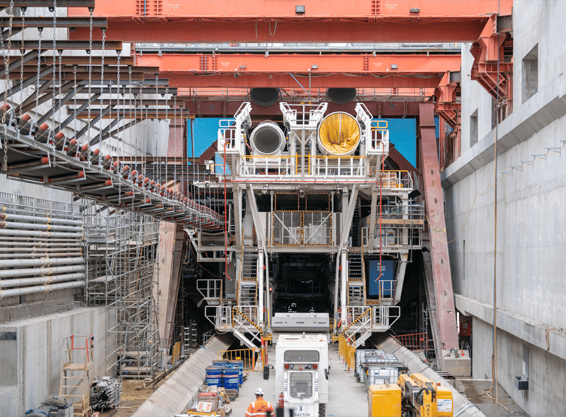 West Gate Tunnel - Northern Portal cut and cover tunnel