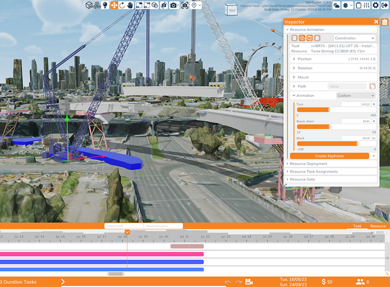 ToBe Builder implementation with EIC Activities