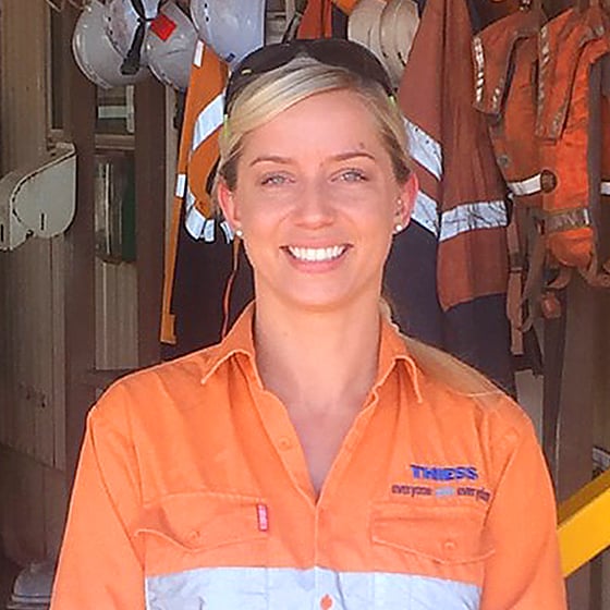 Above & beyond – meet Jasmine Carey | Thiess news