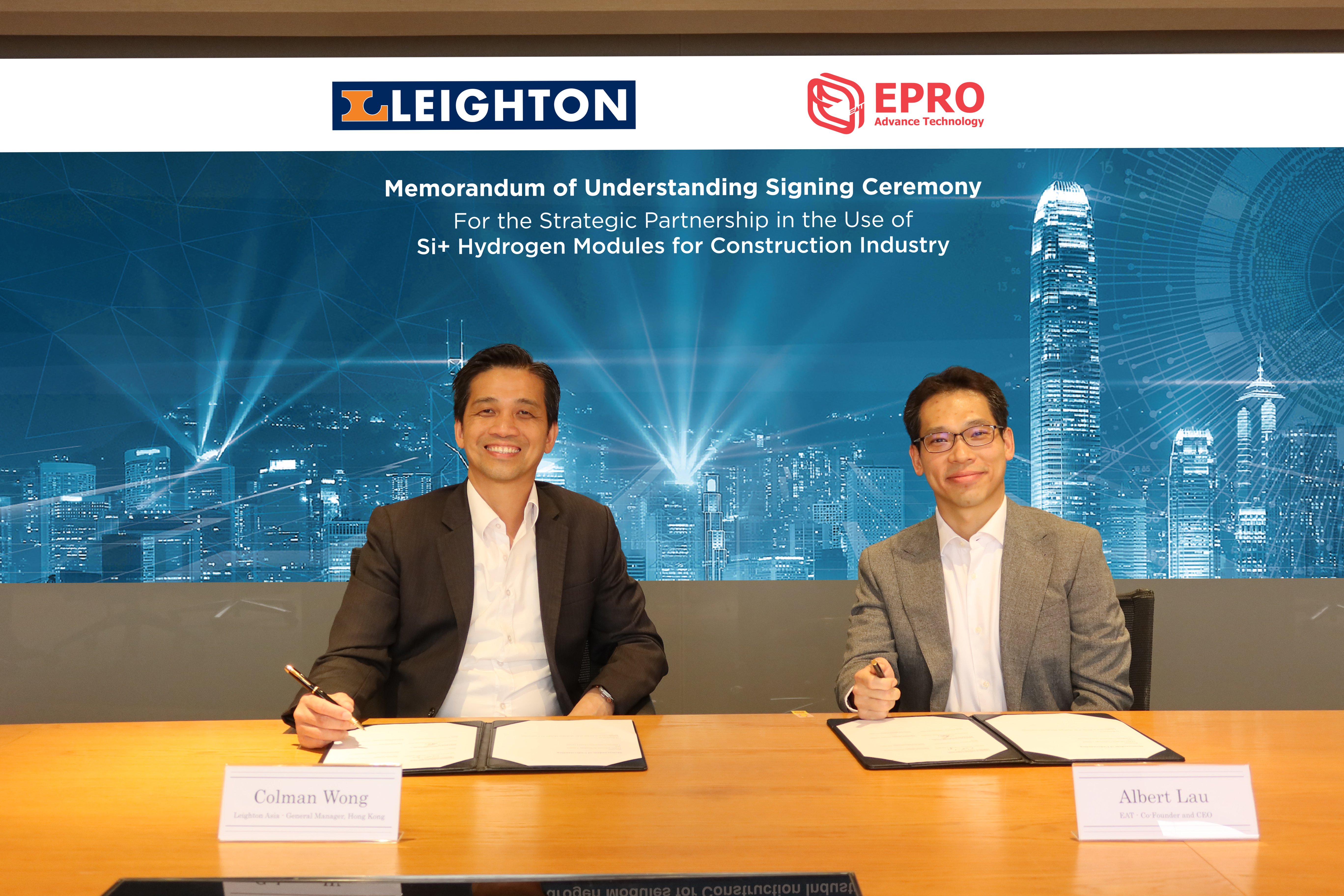 Leighton Asia collaborates with EAT in construction use of Si+ Hydrogen ...