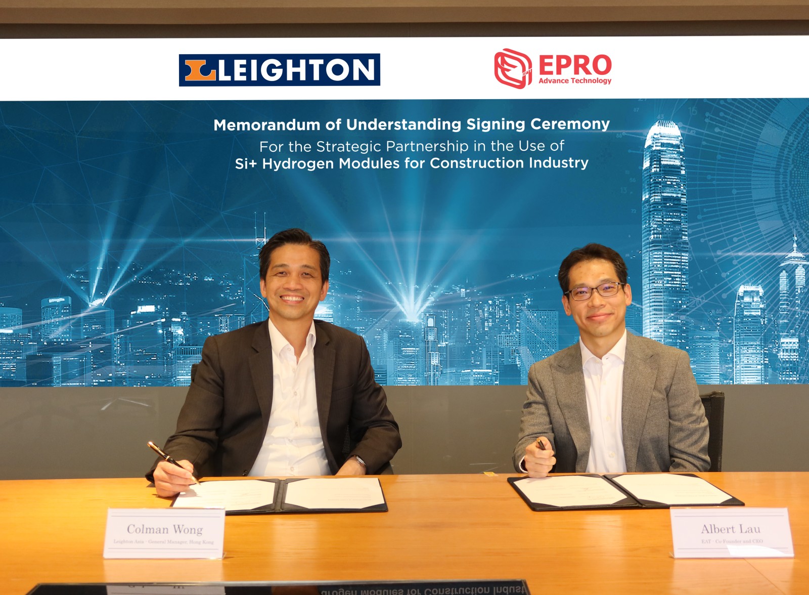 Leighton Asia collaborates with EAT in construction use of Si+ Hydrogen ...