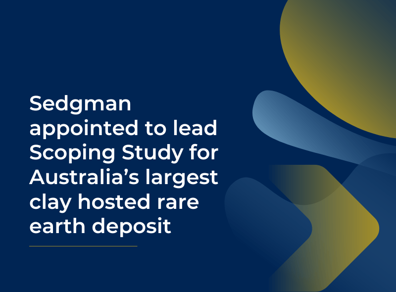 Sedgman appointed to lead Scoping Study for Australias largest clay ...
