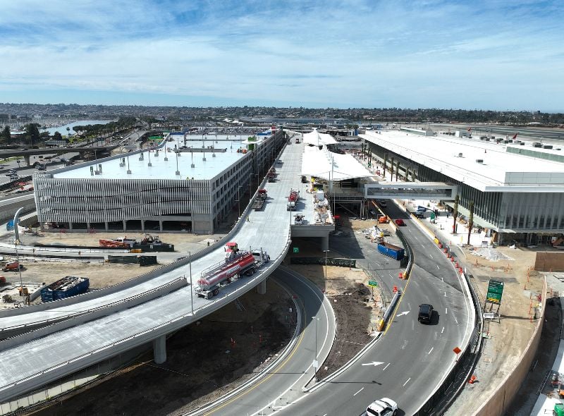 San Diego International Airport Terminal 1 Opens New Roadway