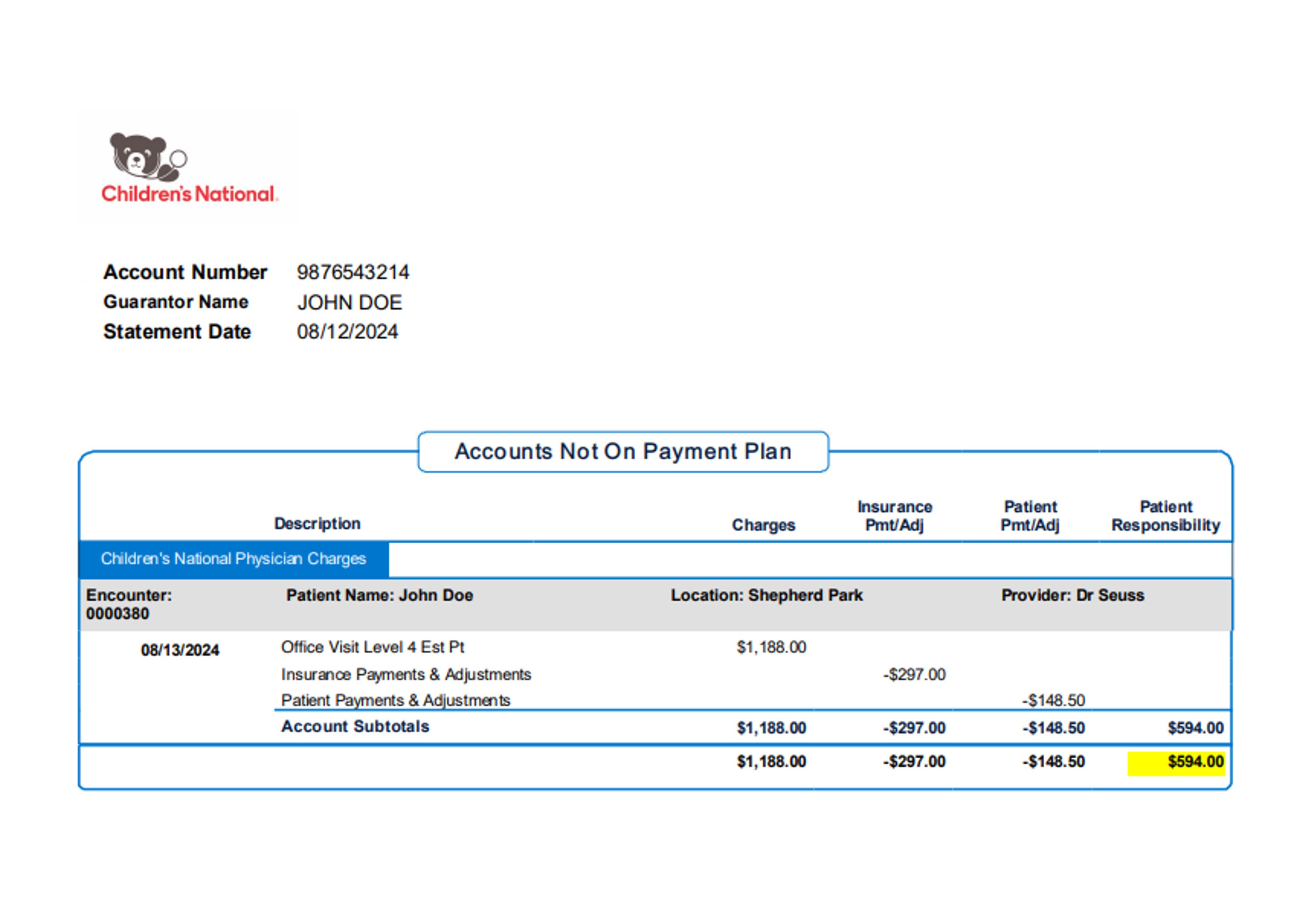 Paying Your Bill | Children's National Hospital