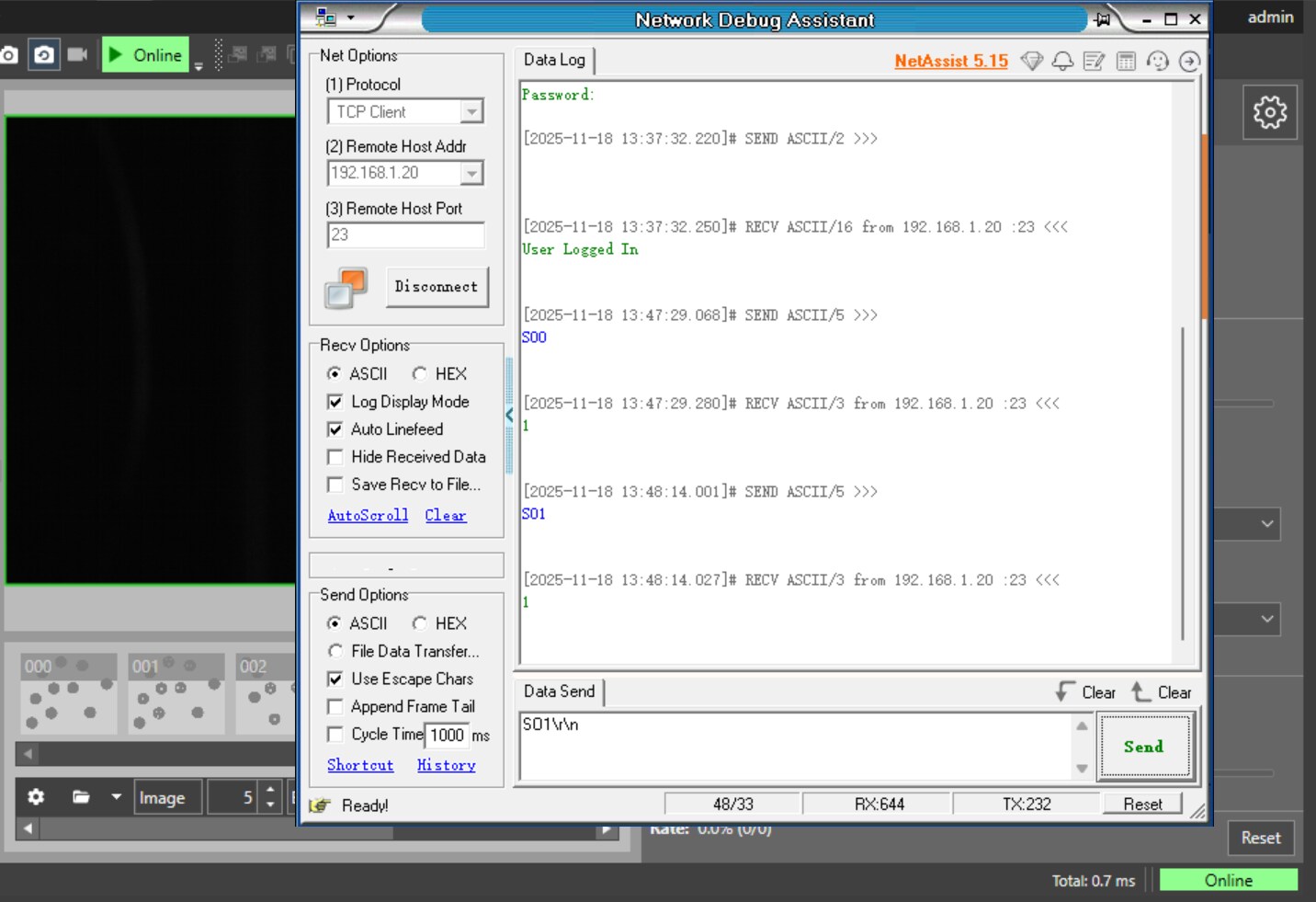 How to Use Native Command to Switch Jobs Through TCP in In-Sight Vision ...
