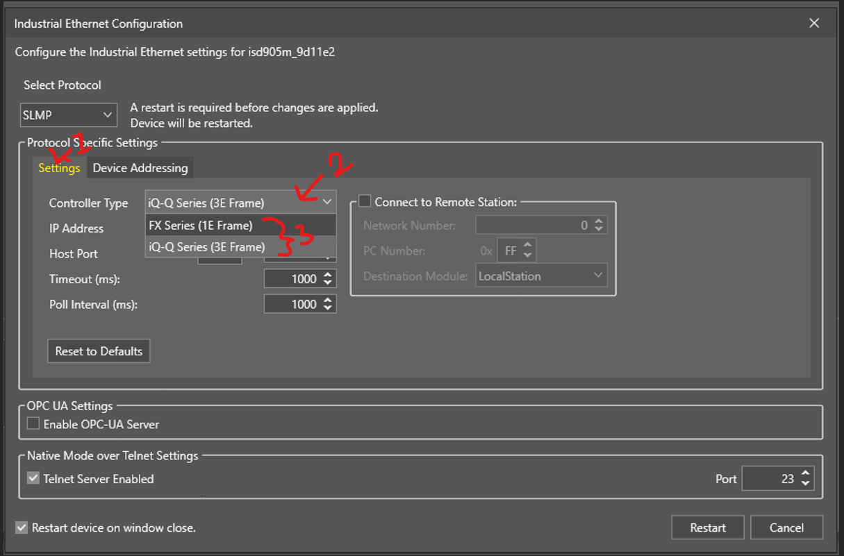 Mitsubishi SLMP Communication Settings in ISVS and GX Works3 | Cognex