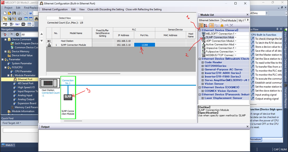 Mitsubishi SLMP Communication Settings in ISVS and GX Works3 | Cognex