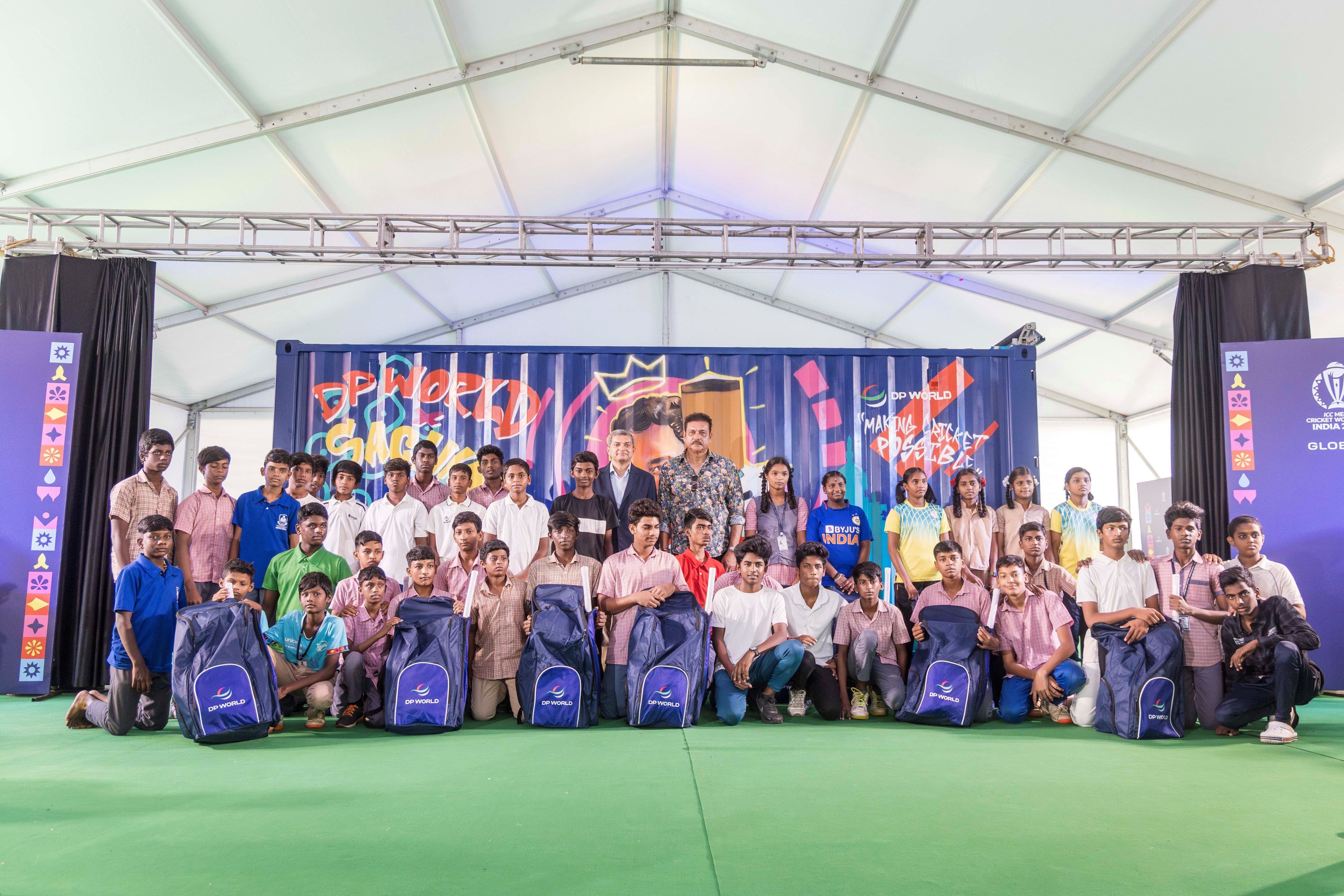 DP World Chennai Beyond Boundaries 2000 kit Ravi Shastri