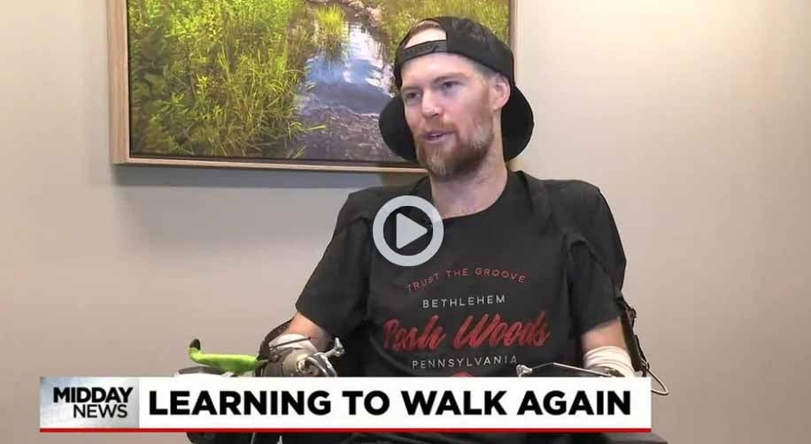 An Upstate man learning to walk again after four amputations
