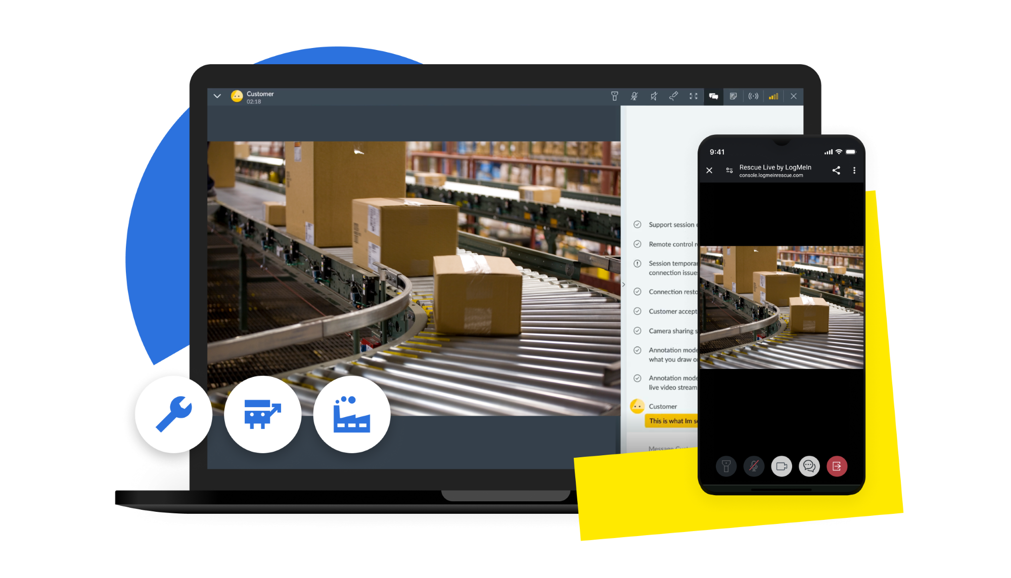 LogMeIn Rescue Live Lens Camera Sharing Software