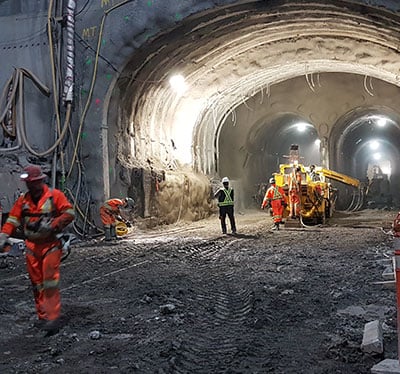 Mount Royal Tunnel double arch replacement