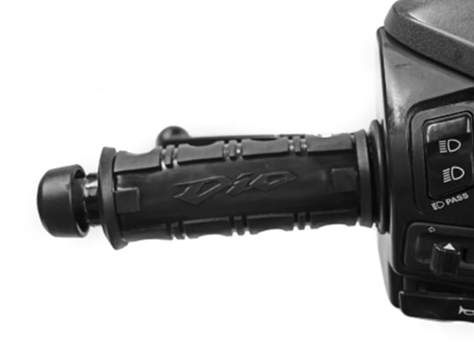Honda Dio 110 Black GRIP COVER “TYPE 2” - Honda2Wheelers