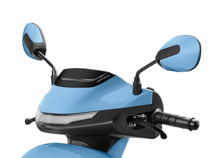 Honda Activa e: Pearl serenity blue MIRROR COVER (PEARL SERENITY BLUE ...
