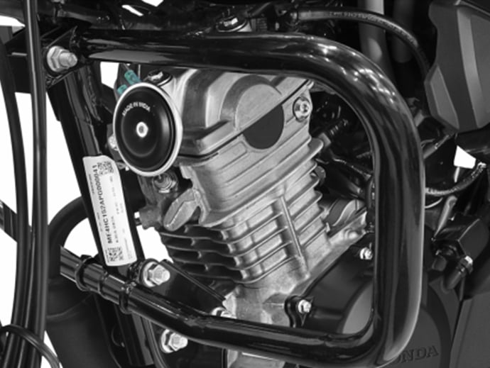 Honda Shine100 Black FRONT PIPE - Honda2Wheelers