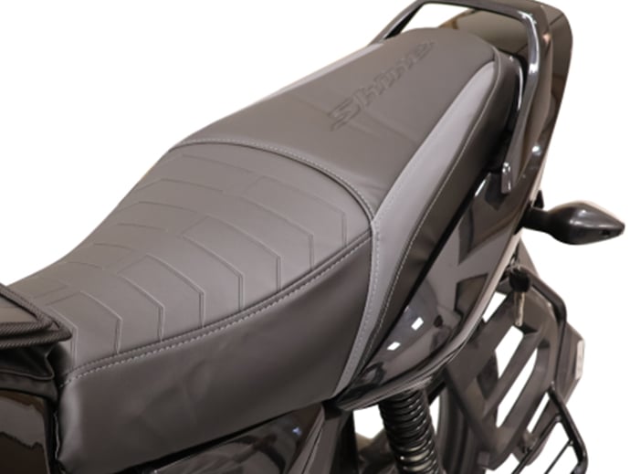 Honda Shine125 Black& Gray SEAT COVER - PREMIUM - Honda2Wheelers