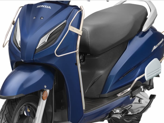 Honda Activa Silver GUARD KIT - SS (WITH FOOT REST) - Honda2Wheelers