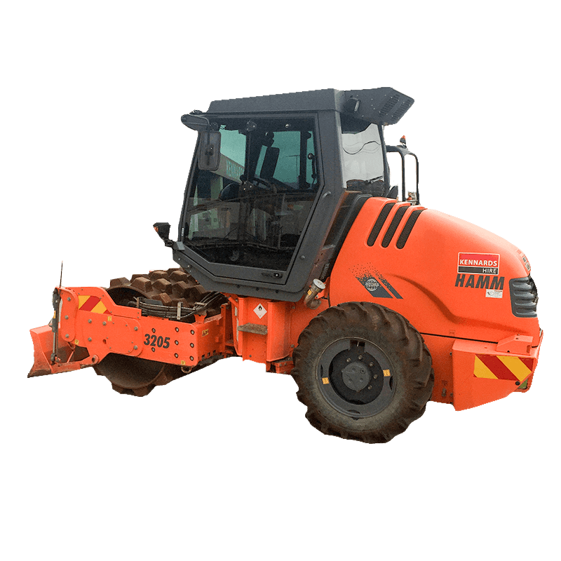 5T Single Drum Padfoot Roller for Rent - Kennards Hire