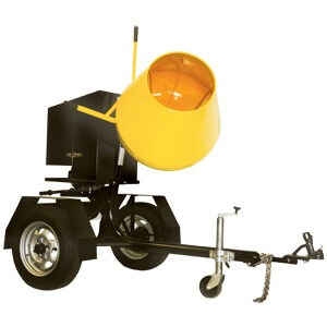 Petrol Concrete Mixer Towable 0.1 CU.MTR (3CU.FT) for Rent - Kennards Hire
