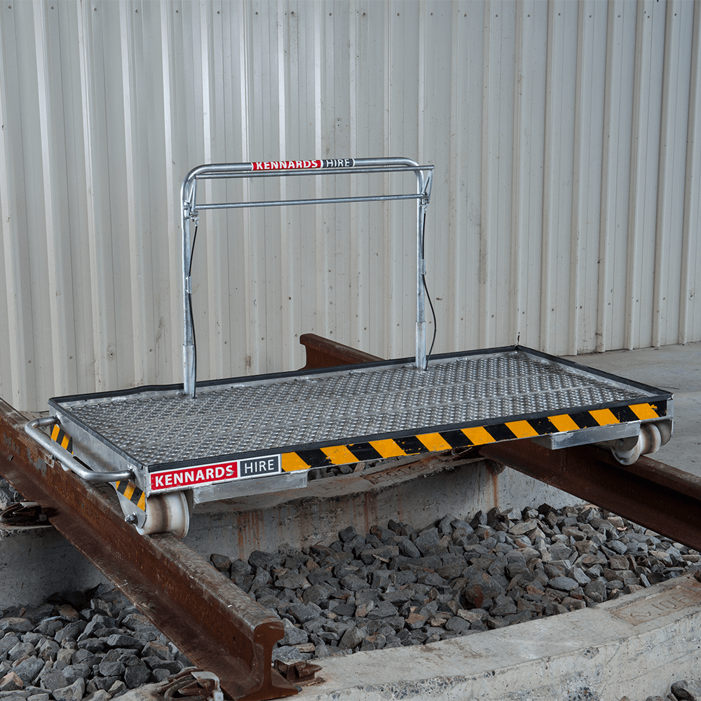 TROLLEY - RAIL 1000KG MULTI-GAUGE for Rent - Kennards Hire