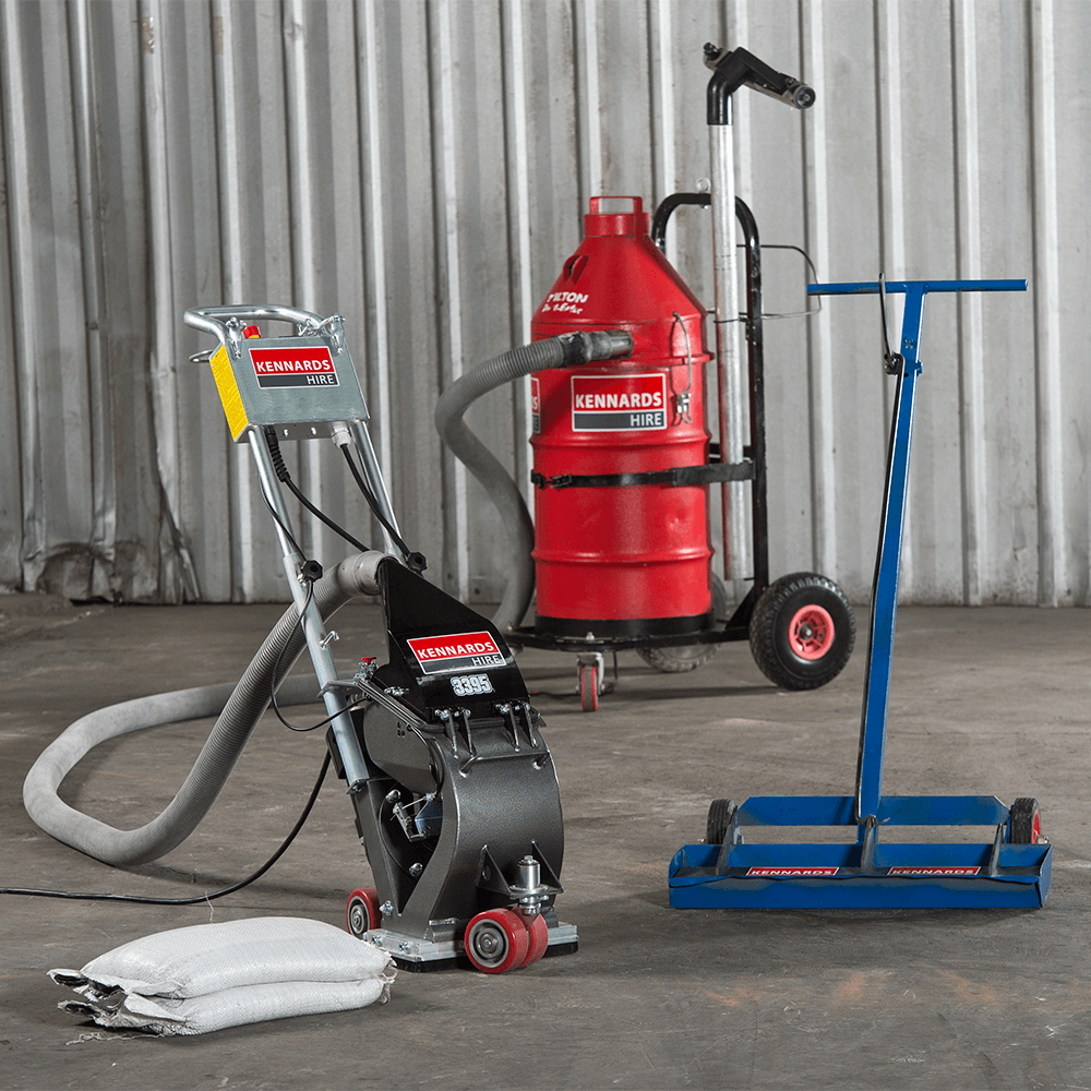 Electric Shotblaster 200MM(8IN) (Push) for Rent - Kennards Hire
