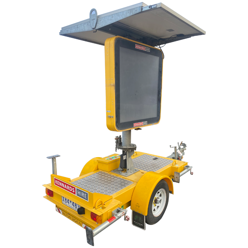 Message Board - Speed Advisory Trailer Mounted for Rent - Kennards Hire