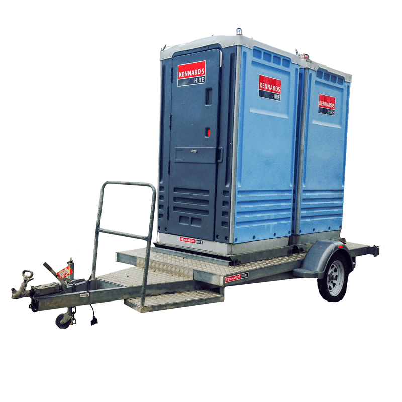 TOILET (X2) FRESHWATER WITH TRAILER for Rent - Kennards Hire