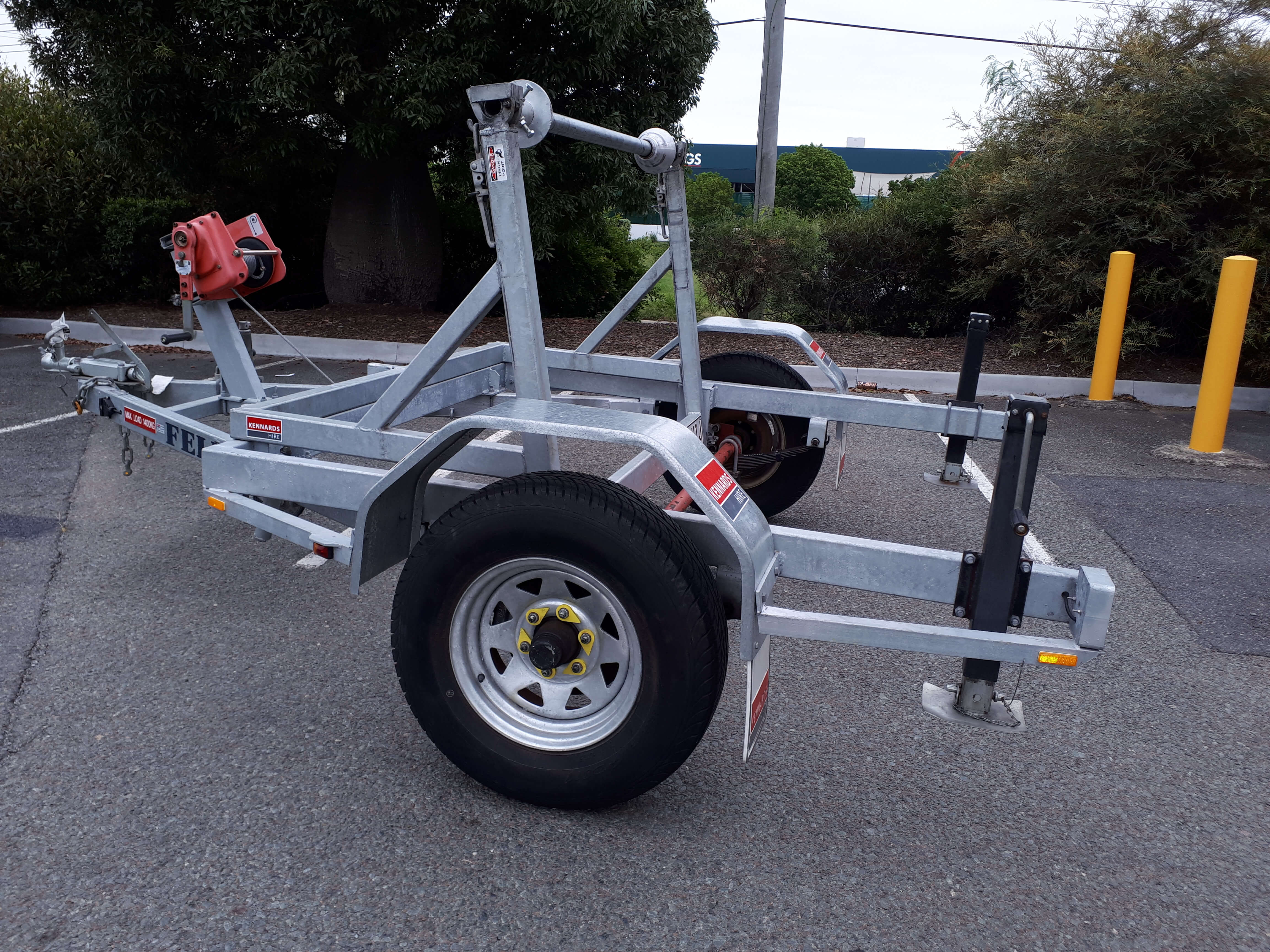 TRAILER - CABLEPULL JINKER 1.5T for Rent - Kennards Hire