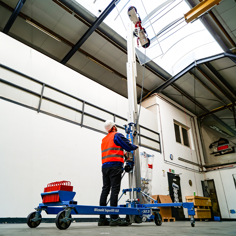 Glass Lifter 450KG Material Hoist for Rent - Kennards Hire