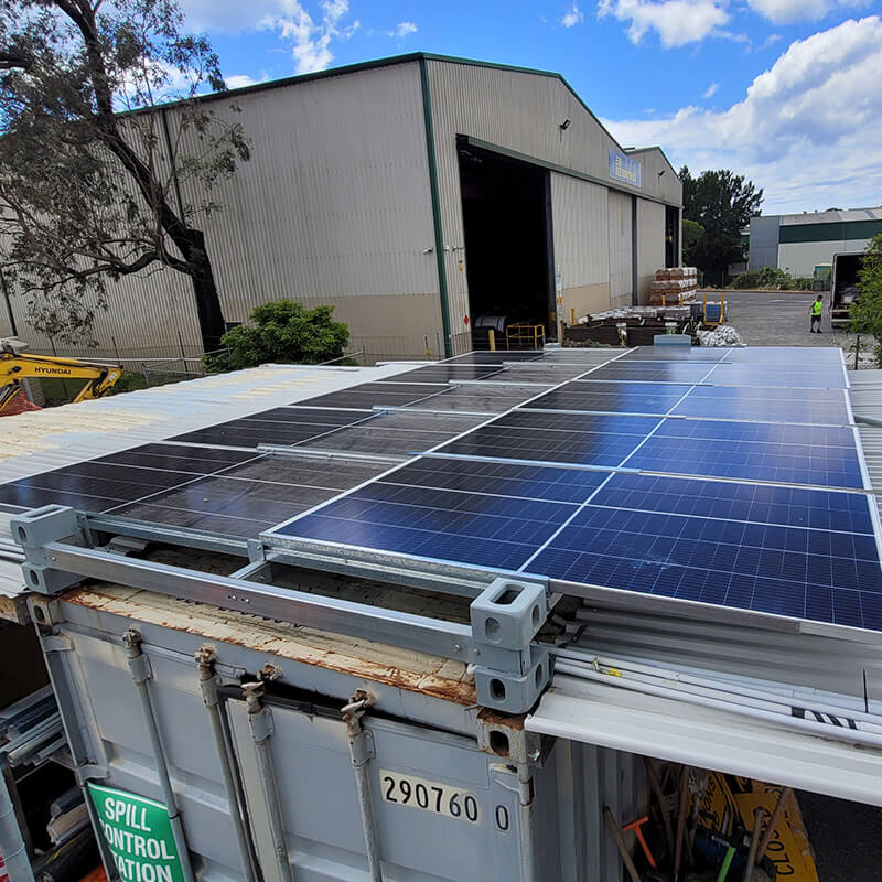 Container Solar Top Mount for Rent - Kennards Hire